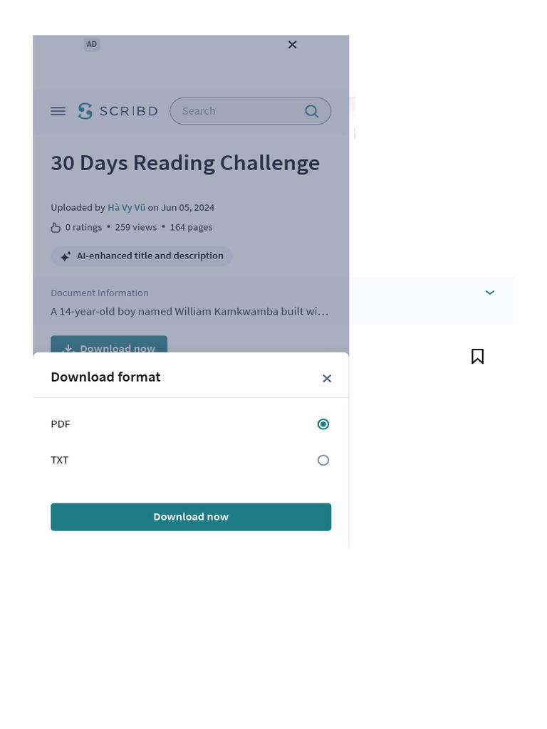 30 Days Reading Challenge - PDF - Horses | PDF | Scribd | Semantic Units