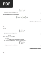 OCR A Level Maths Moments Integral Maths Topic Assessment | PDF | Force ...