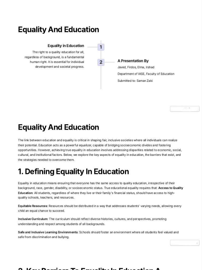 Equality-and-Educationpdf (2) 44 | PDF | Social Equality | Social ...