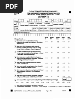 CAPS-5 PTSD Assessment Form | PDF | Psychological Trauma | Emotions