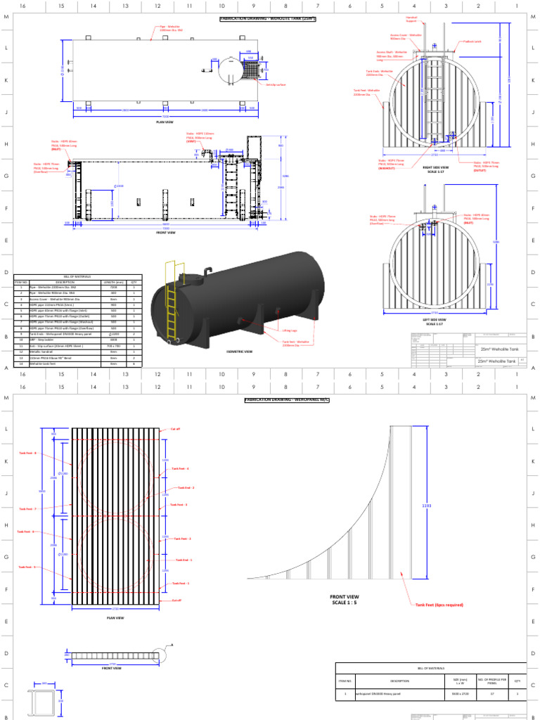 25m Weholite Tank | PDF | Mechanical Engineering