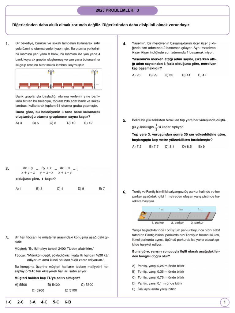 2023 Problemler - 3 | PDF