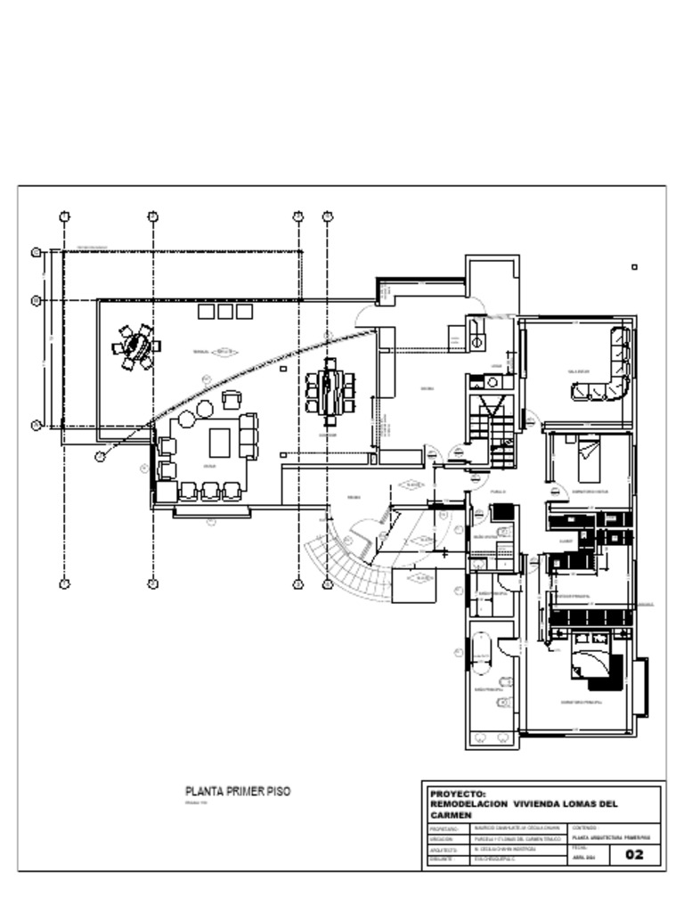 QUINCHO Y PISO 1 - PLANTAS-Model | PDF