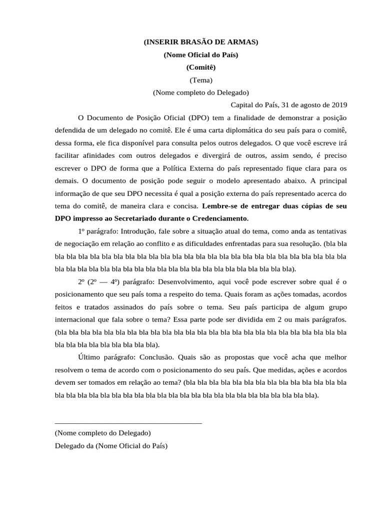 Forma DPO Word | PDF