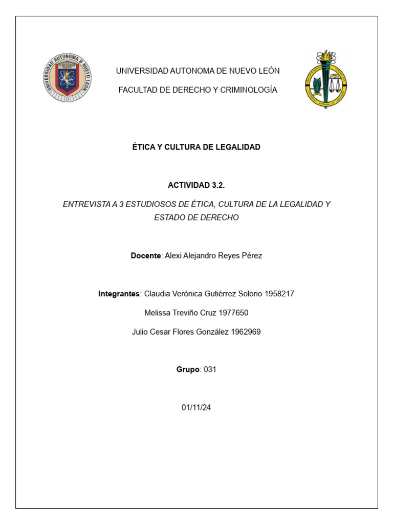 ACT3.2 ETyCLEG | PDF | Discriminación | Consentimiento informado