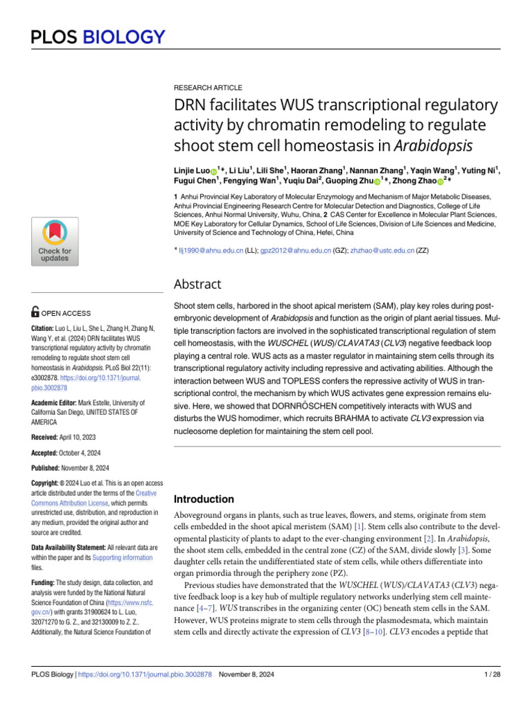 Journal Pbio 3002878 | PDF | Immunoprecipitation | Gene Expression