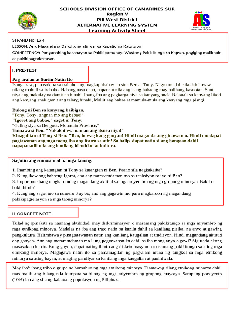 Ang Magandang Daigdig NG Ating Mga Kapatid Na Katutubo-1 | PDF