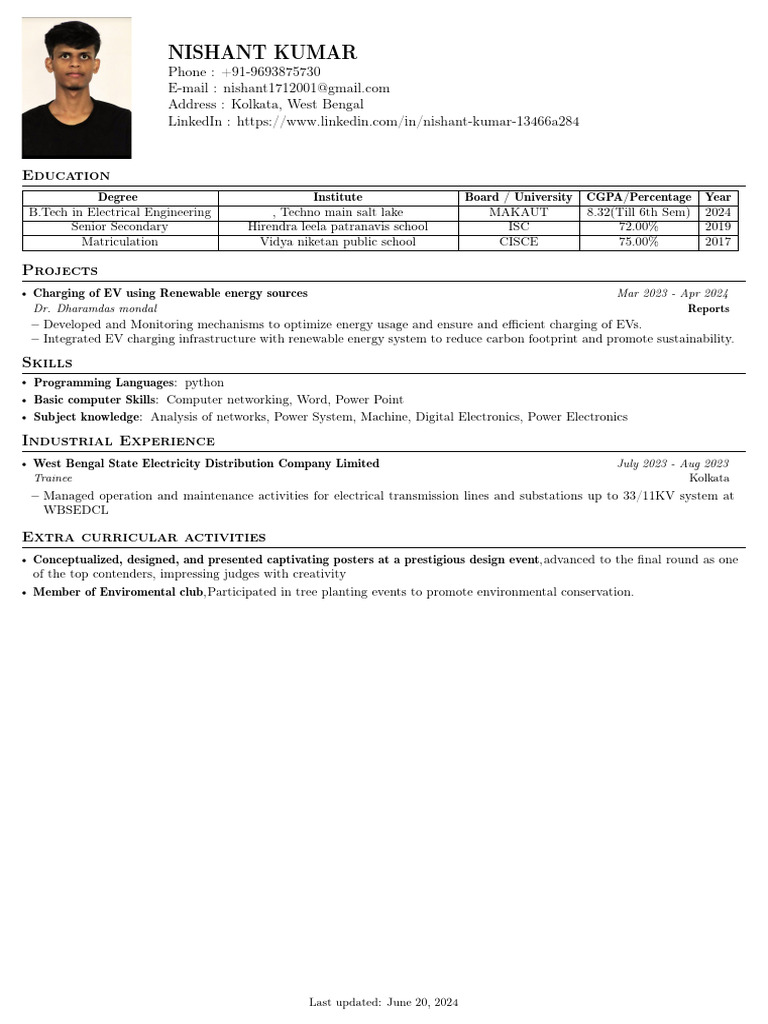 Nishant Resume | PDF | Business