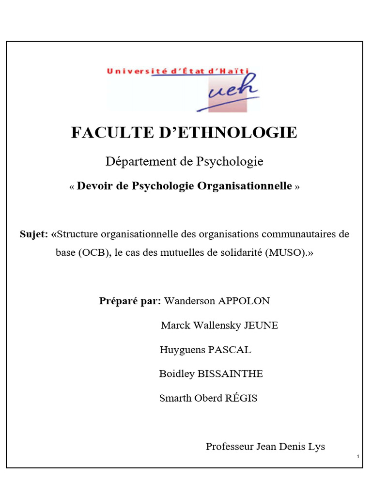 Devoir Final 1 | PDF | Capital social | Capital (Économie)