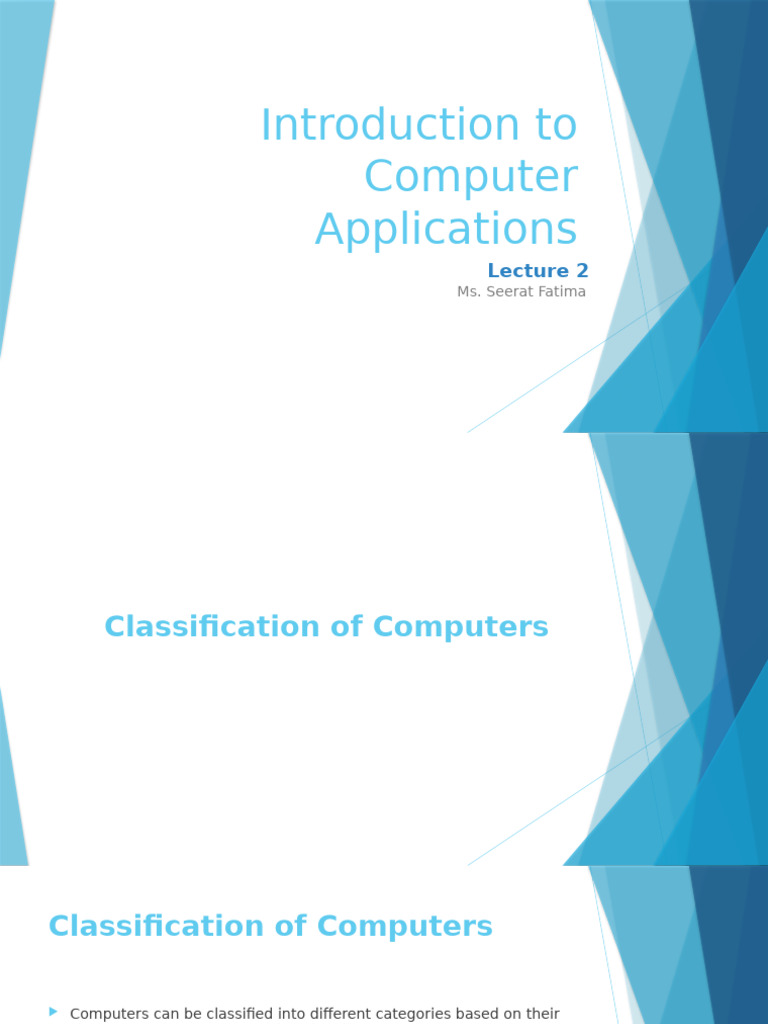 Lecture 2 | PDF | Personal Computers | Microcomputers
