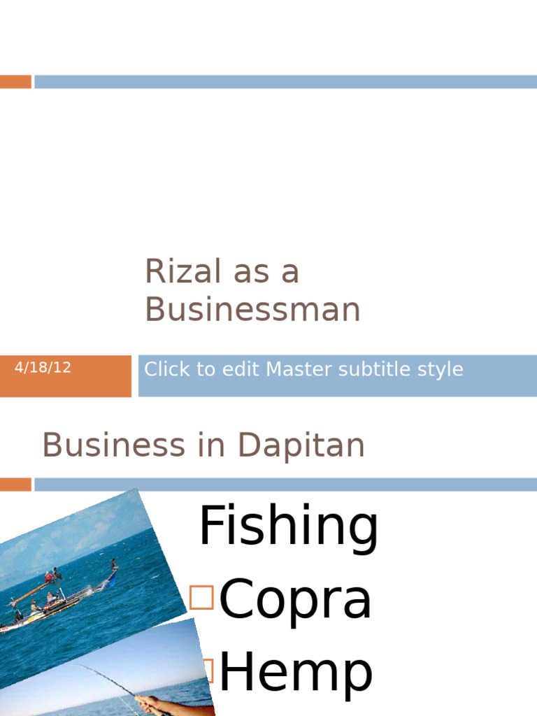 Rizal As A Businessman | PDF