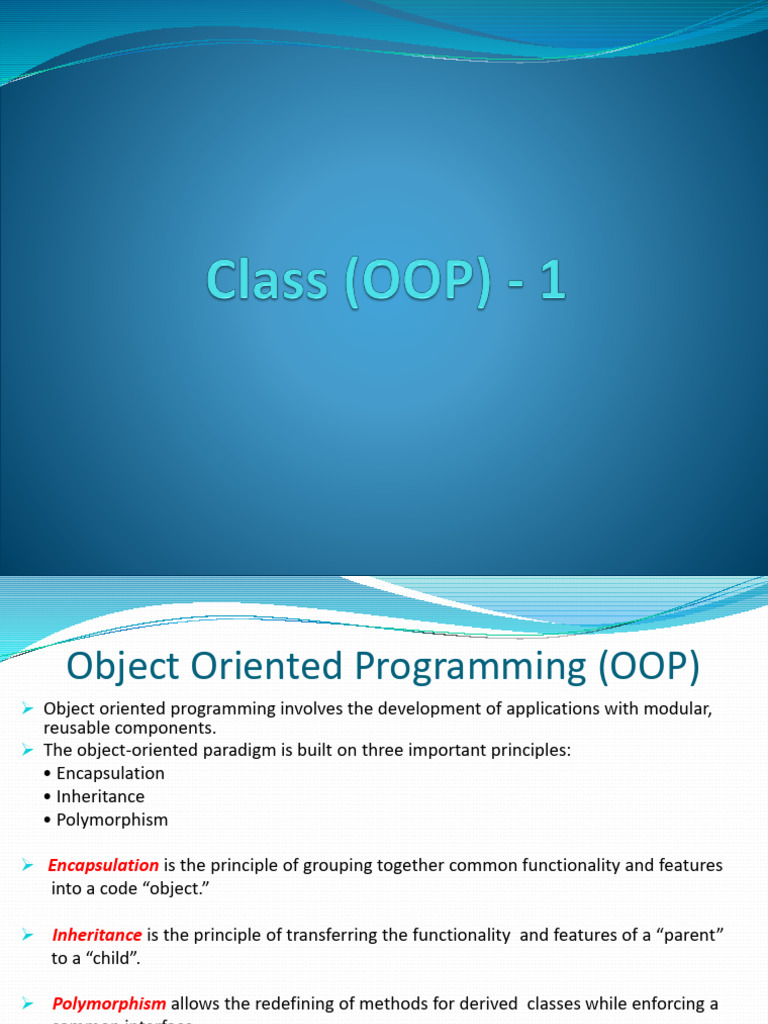 Topic11 New Sv Class Oop Part1 Pdf Class Computer Programming Object Oriented Programming 6989