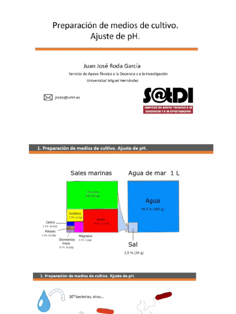 PREPARACIÓN DE MEDIOS DE CULTIVO. AJUSTE DE PH | PDF