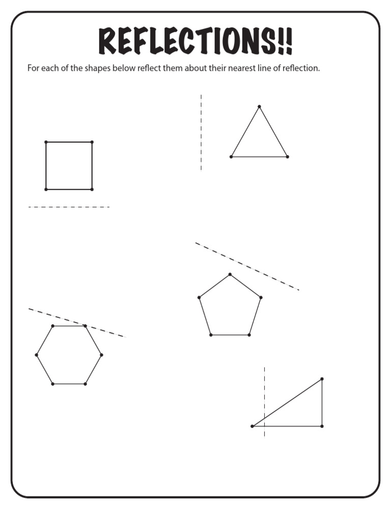 Reflections Worksheet | PDF