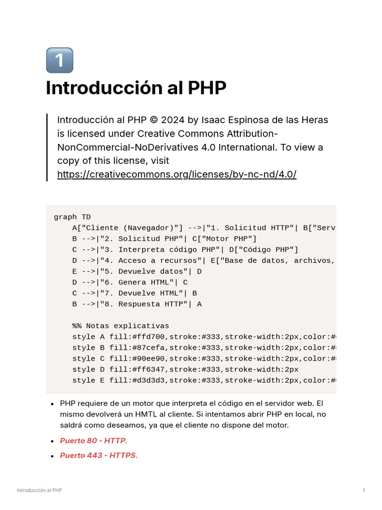 Introduccin Al PHP | PDF | Php | Variable (informática)