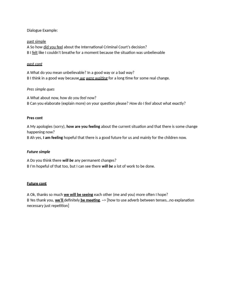 Dialogue Example | PDF