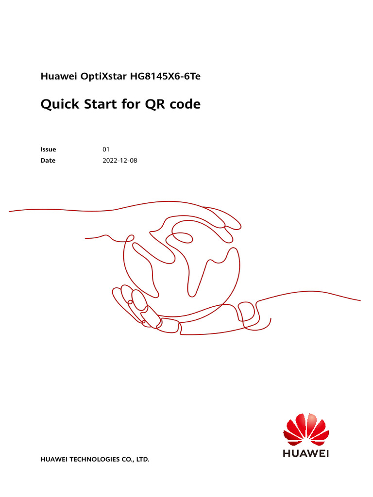 Huawei OptiXstar HG8145X6-6Te Quick Start For QR Code 01 | PDF | Wi Fi ...