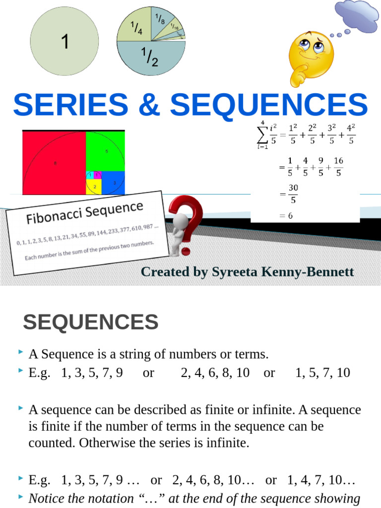 Series & Sequences For Students | PDF | Summation | Sequence