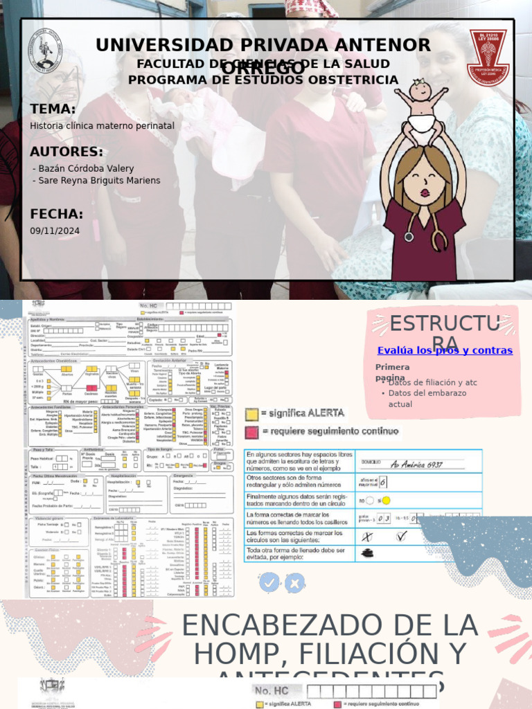 Historia Clínica Materno Perinatal | PDF | El embarazo | Parto