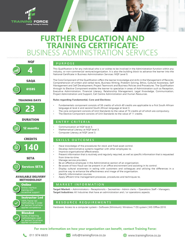 FETC in Business Administration Services | PDF
