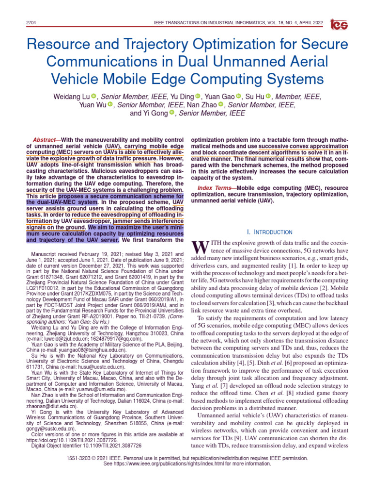 Resource And Trajectory Optimization For Secure Communications In Dual Unmanned Aerial Vehicle