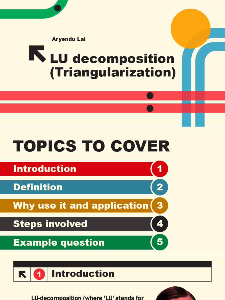 LU Decomposition (Triangularization) | PDF | Matrix (Mathematics) | Mathematical Physics