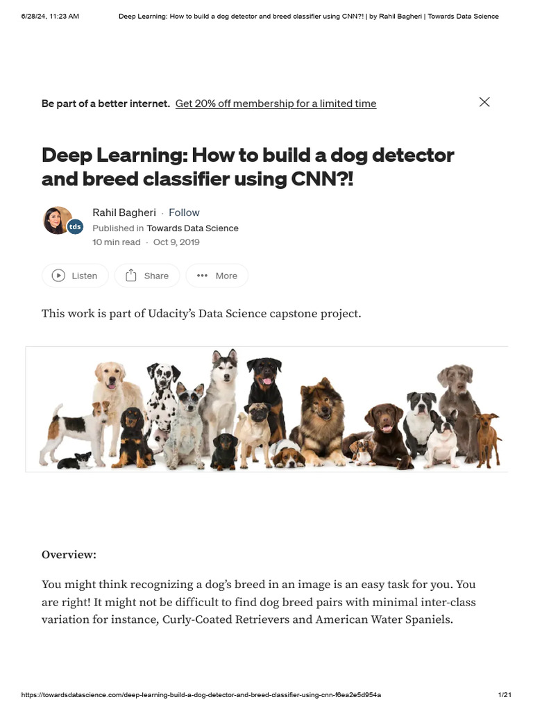 Deep Learning - How To Build A Dog Detector and Breed Classifier Using CNN - ! - by Rahil ...