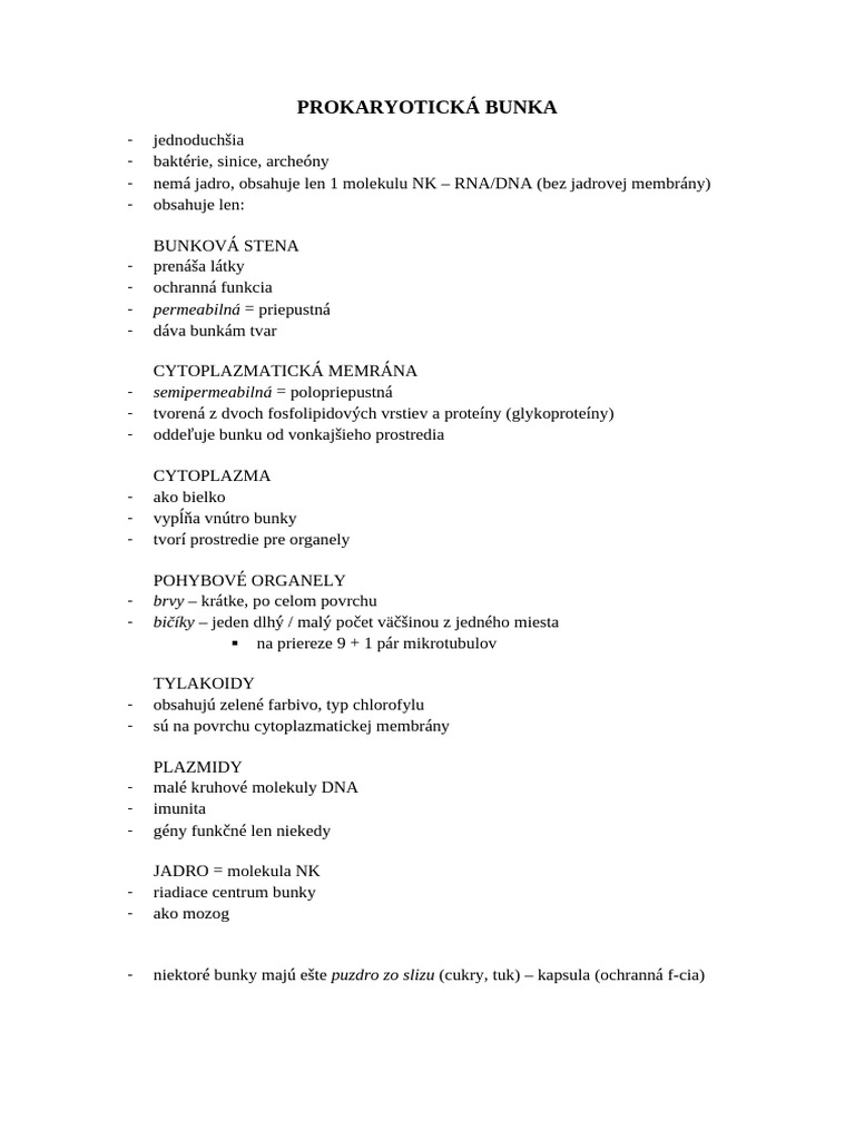 Prokaryotická Bunka | PDF