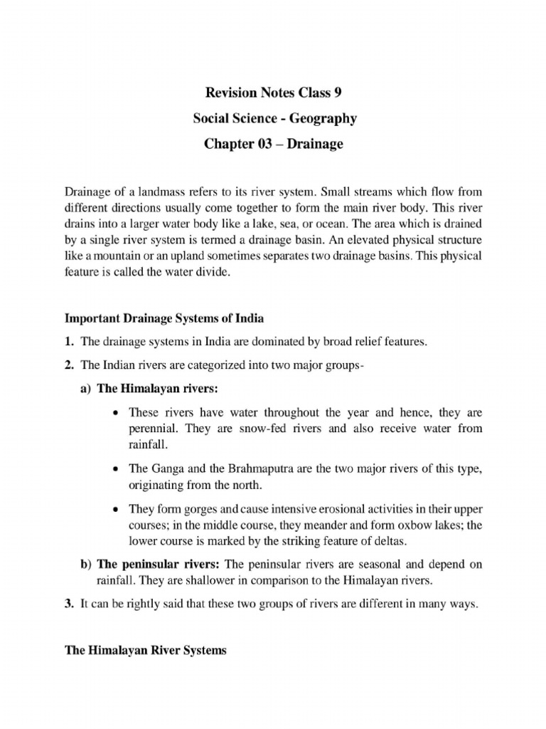 Drainage Note1 | PDF