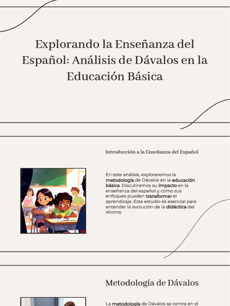 Explorando La Ensenanza Del Espanol Analisis de Davalos en La Educacion ...