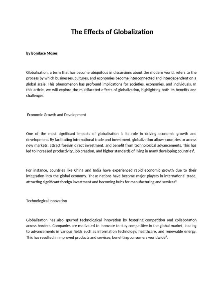 The Effects of-WPS Office | PDF | Globalization | Innovation