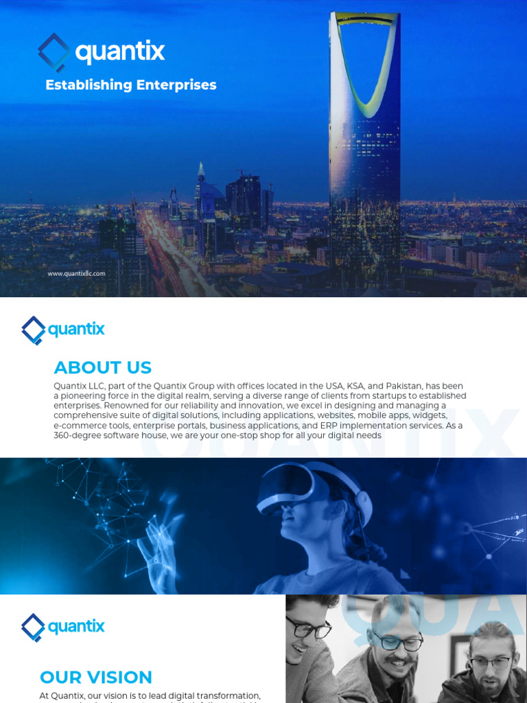 Quantix LLC: Global Digital Solutions Expert | PDF | Software Development Process | Agile ...
