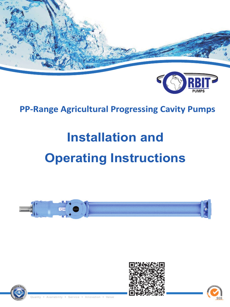 Orbit P Range Gv Pdf Pump Electric Motor