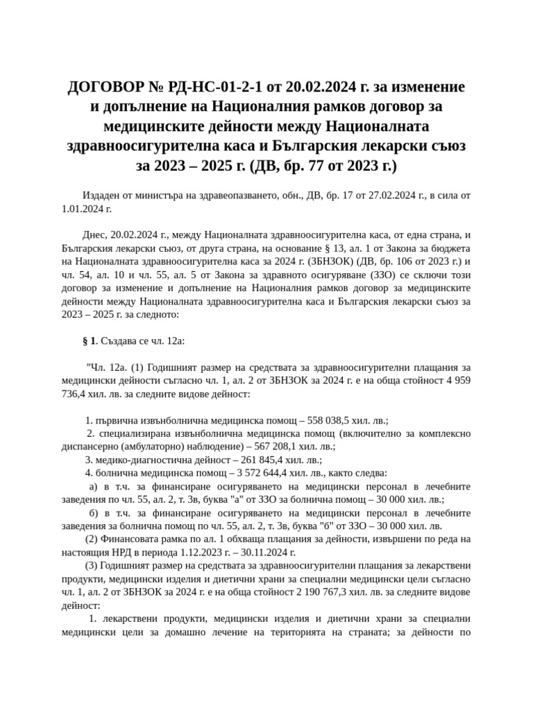 DOGOVOR RDNS0121 Ot 20.02.2024 G Za Izmenenie I Dopylnenie Na ...