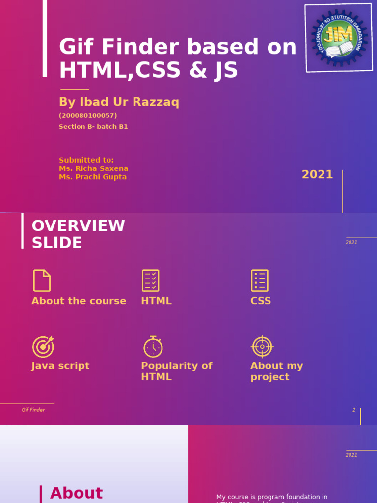 GIF Finder Project Overview | PDF | Html | Java Script