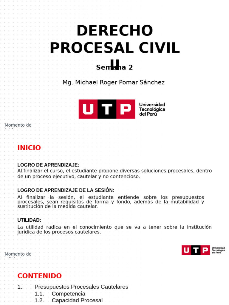 Semana 02 - DPC II | PDF | Mandato | Ley Pública