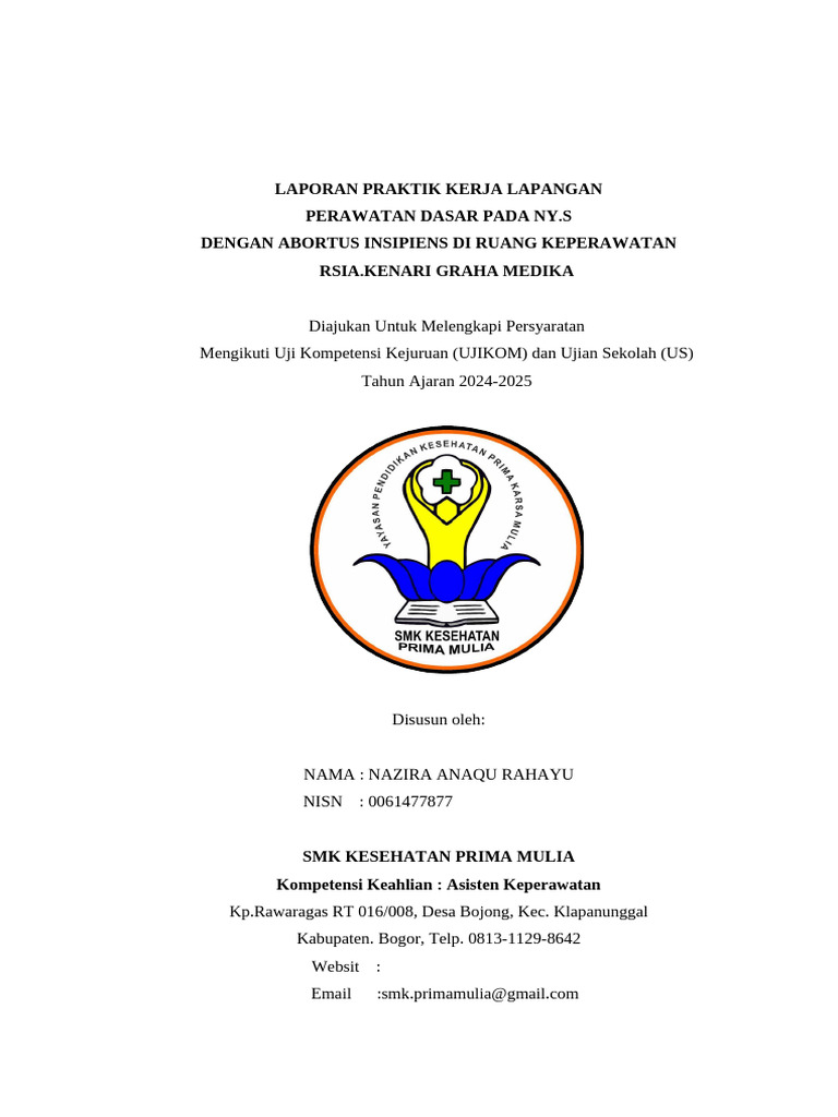 Laporan Praktek Kerja Lapangan | PDF | Sains & Matematika