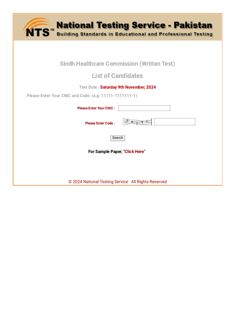 National Testing Service | PDF