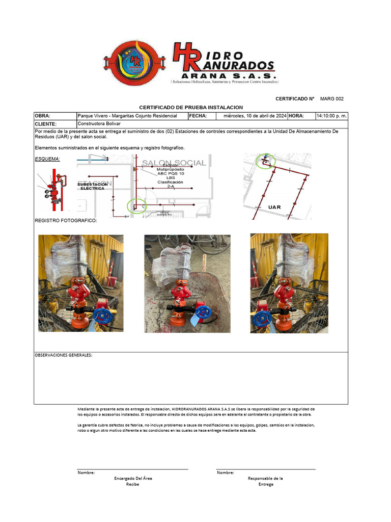 Certificado Marg 002 | PDF