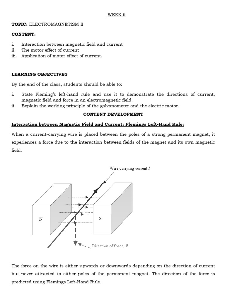 Yr 11 wk6 Electromagnetism3 | PDF | Electric Motor | Direct Current
