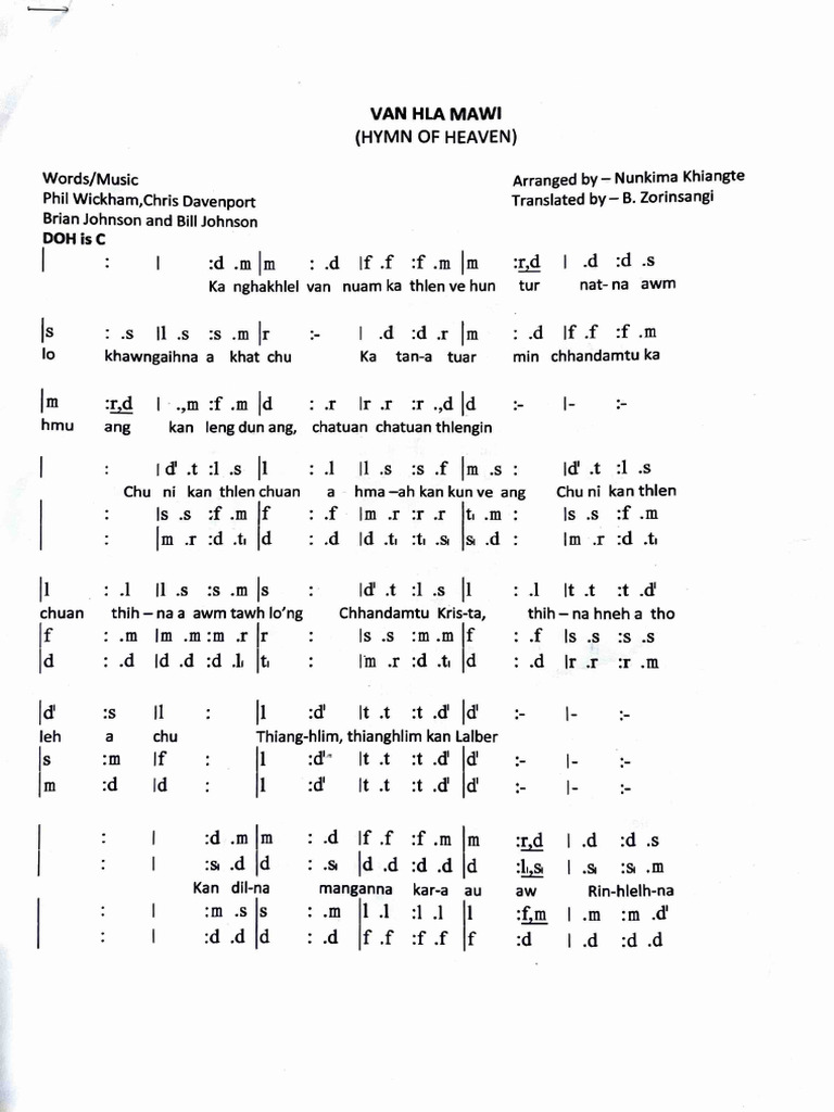 Van Hla Mawi YFC | PDF