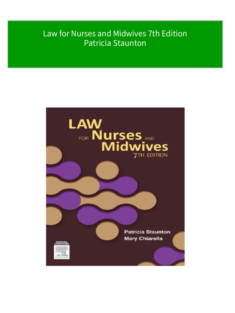 Law For Nurses and Midwives 7th Edition Patricia Staunton | PDF ...