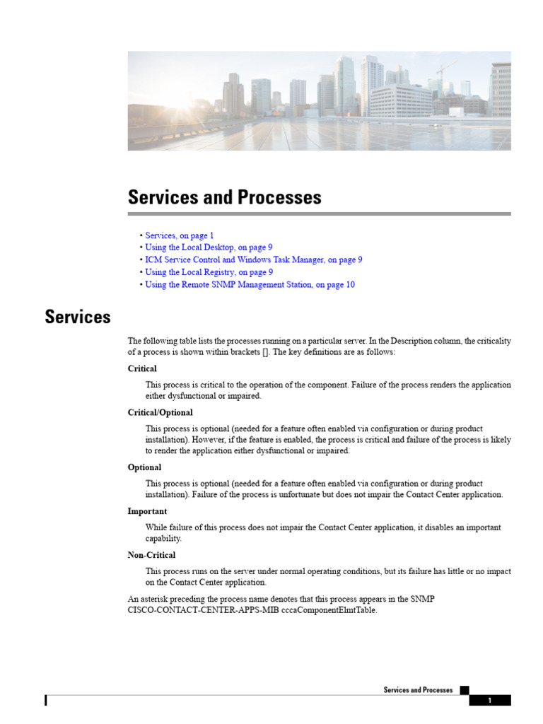UCCE Service process | PDF | Windows Registry | Databases