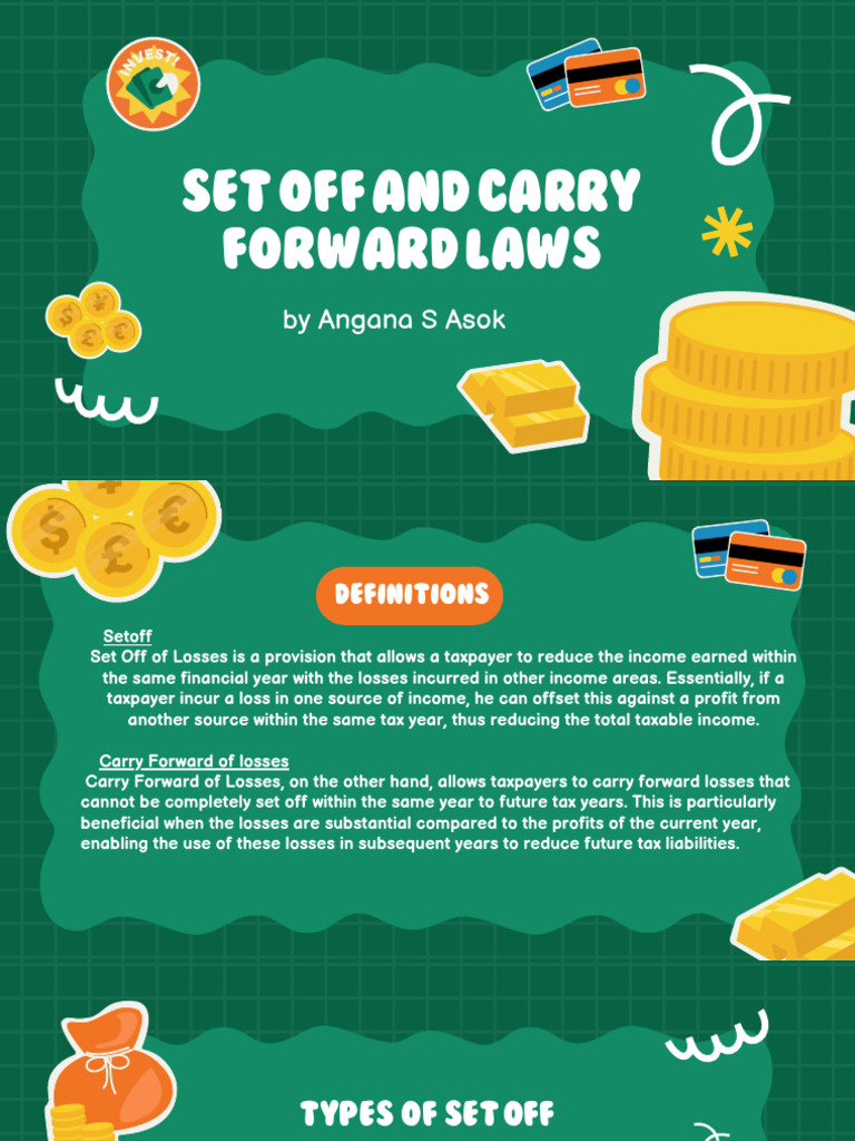 Set Off and Carry Forward Tax Rules | PDF | Income | Taxes