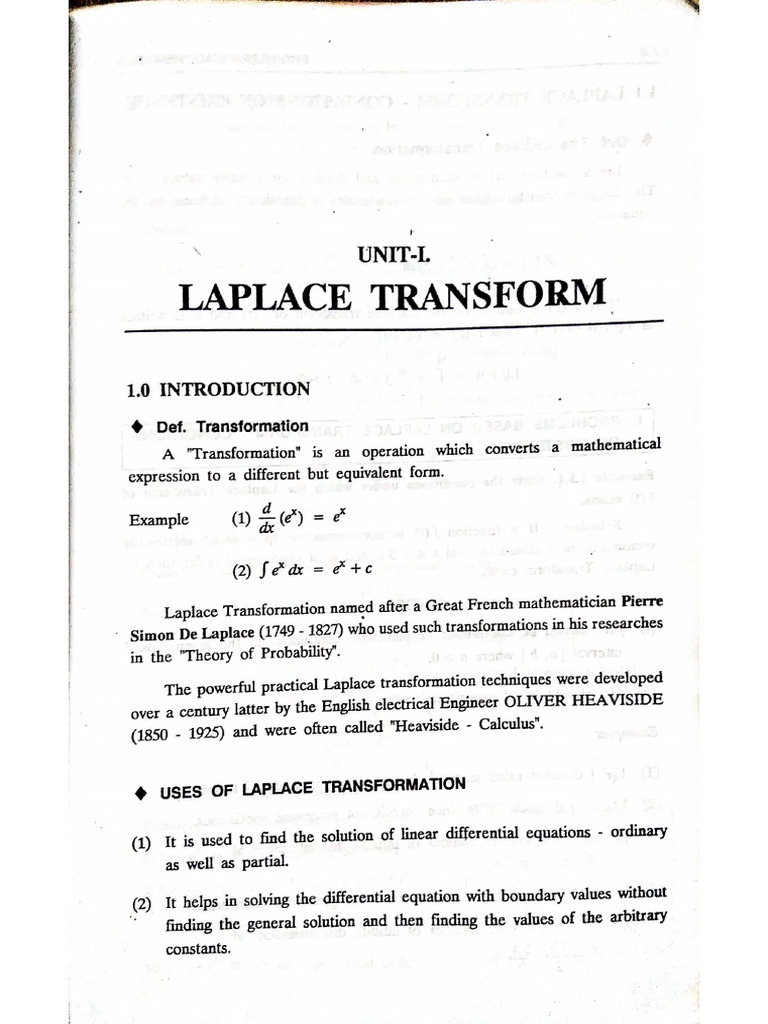Balaji Laplace Transform | PDF