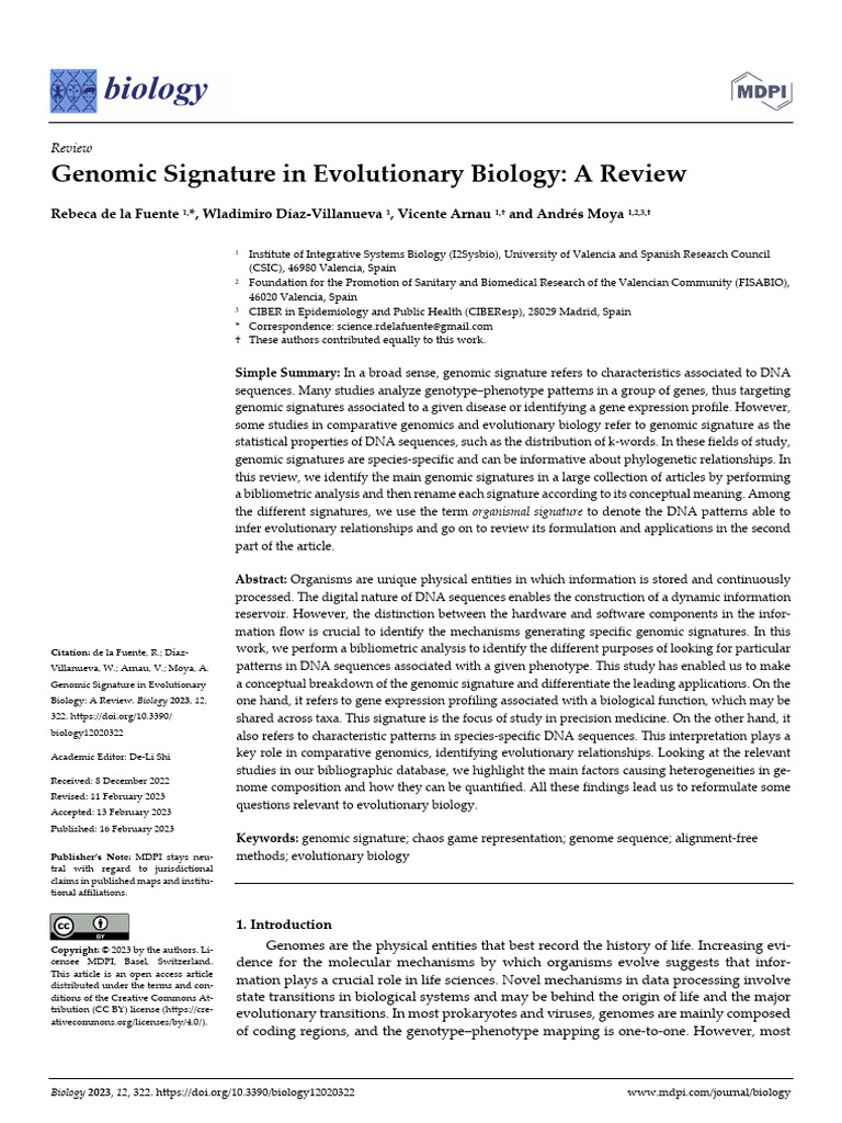Biology 12 00322 | PDF | Phylogenetics | Genomics