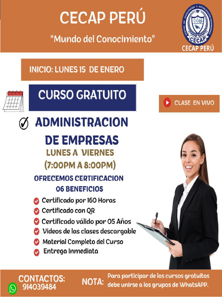 Clase 04 - Administracion de Empresas - Cecap Peru | PDF | Chat en linea | Facebook