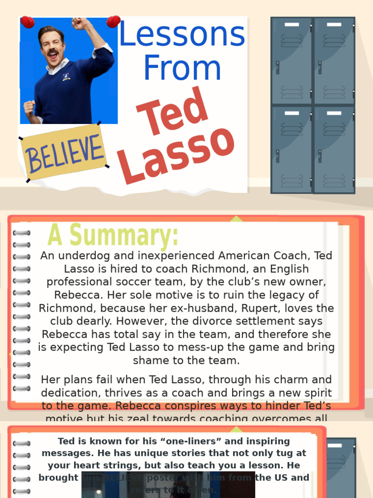 Student Copy - Ted Lasso Lesson - Believe | PDF | Self-Improvement