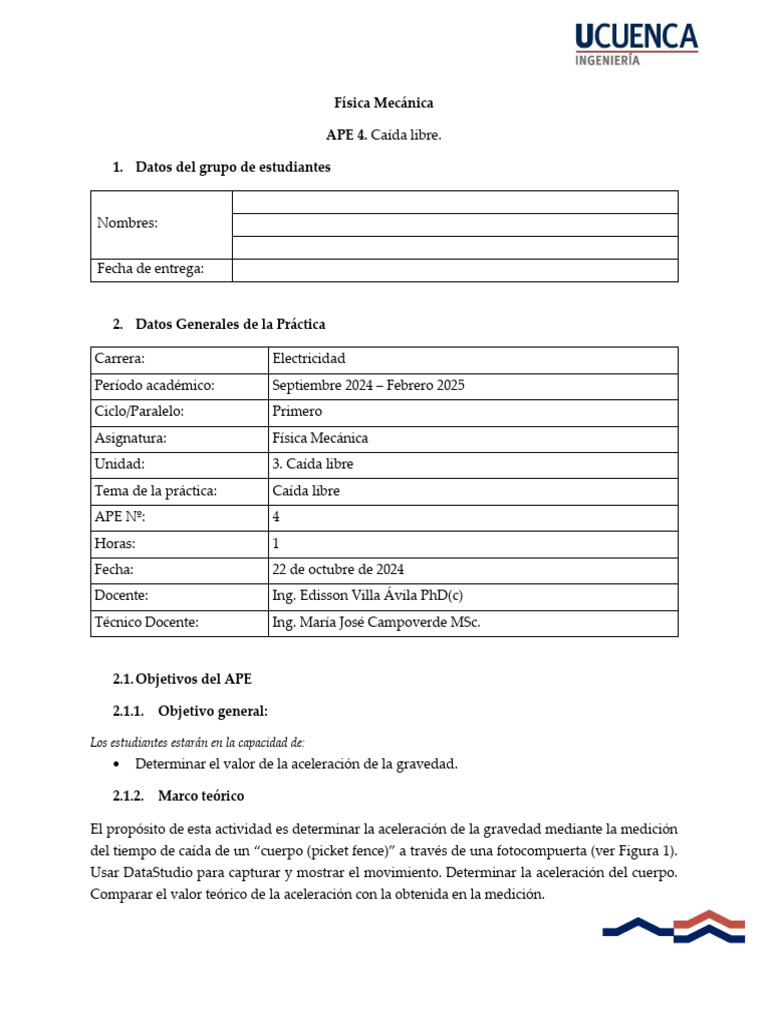 APE 4 FISICA MECANICA | PDF | Mecánica | Mecanica clasica
