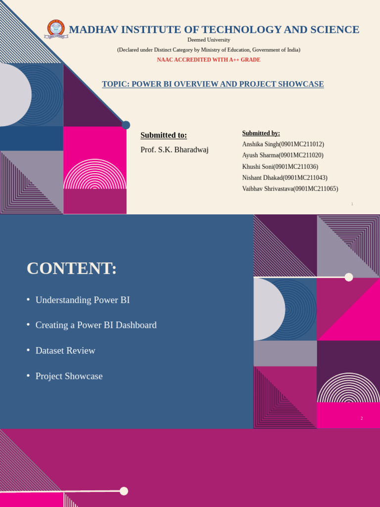 Power Bi Overview and Project Showcase - Updated | PDF | Performance ...